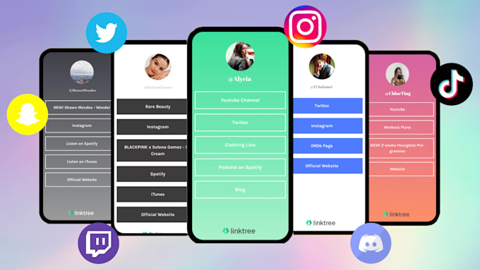 Create a linktree bio link for you by Sofii_b | Fiverr