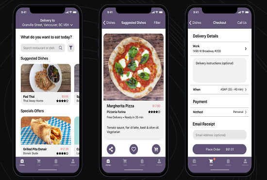 Develop food delivery app, uber eats clone app by Samthesigner | Fiverr
