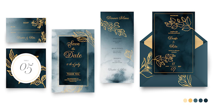 Design unique and special wedding invitation card design by ...