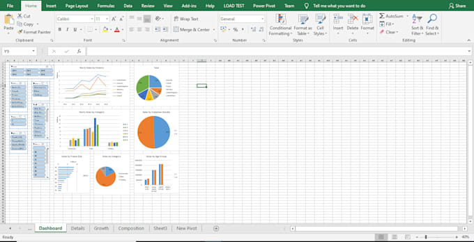 Do data visualization over excel and create interactive dashboard by ...