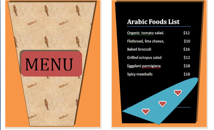 Do standard and modern restaurant menu design by Setu09 | Fiverr