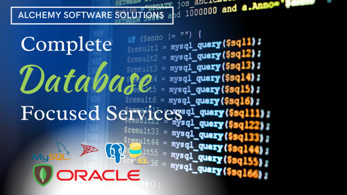 Do oracle, mssql, database design, optimization by Alchemysoftware | Fiverr Do oracle, mssql, database design, optimization by Alchemysoftware | Fiverr