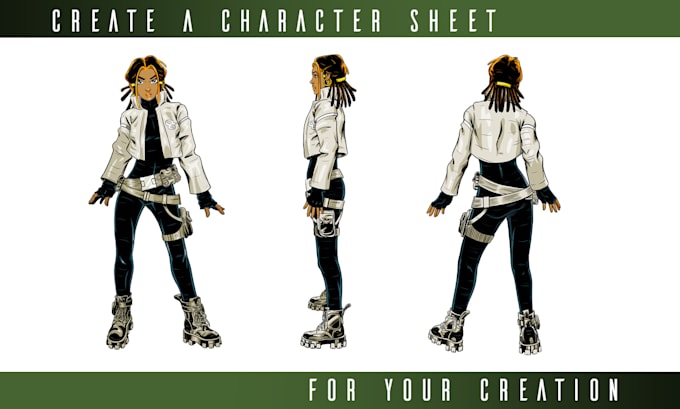 Create a character sheet for your creation by Novalhernawan | Fiverr