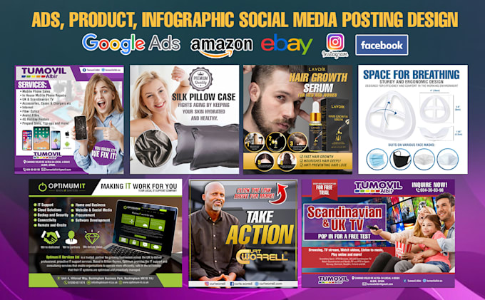 Design attractive and catchy ads and infographic images by Nikkonabayra ...