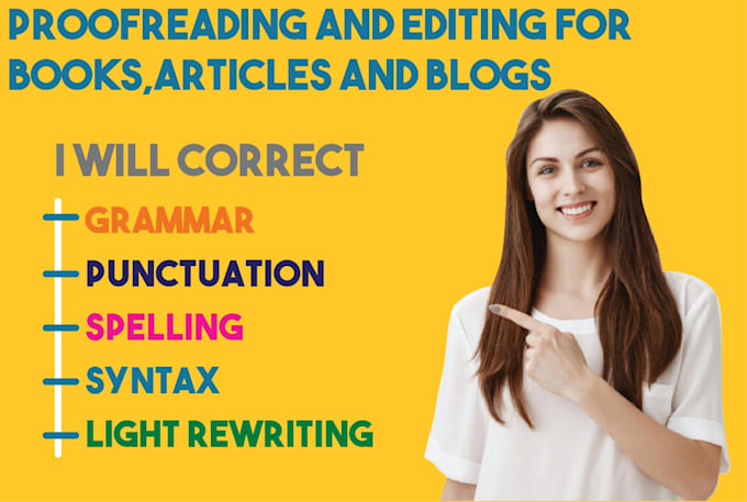 Proofreading and editing for books, articles and blogs by Sohaibelahi ...