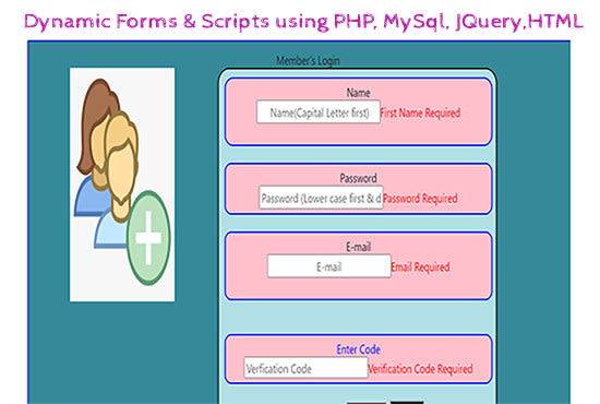 Build Dynamic Forms And Scripts For Webpage Using Php Mysql Jqueryhtml By Khasan20 Fiverr
