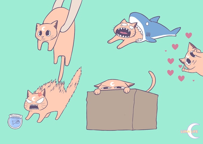 Design pet, emoticon, icon, sticket from animal or ur pet by ...