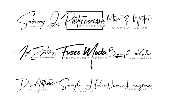 Design signature, handwriting, scripted, cursive logo by Asifislamlogo ...