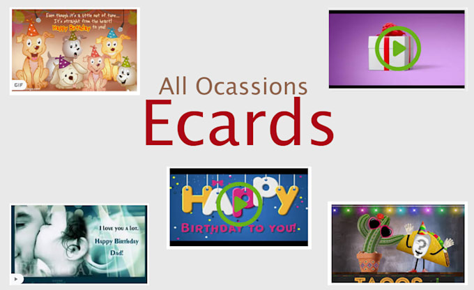 Design ecard video greetings card for all occasions by Shopifyseo_guru ...