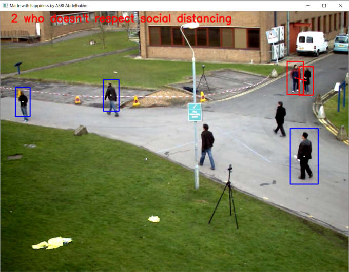 Help To Detect Social Distancing Using Python By Hakimasri Fiverr