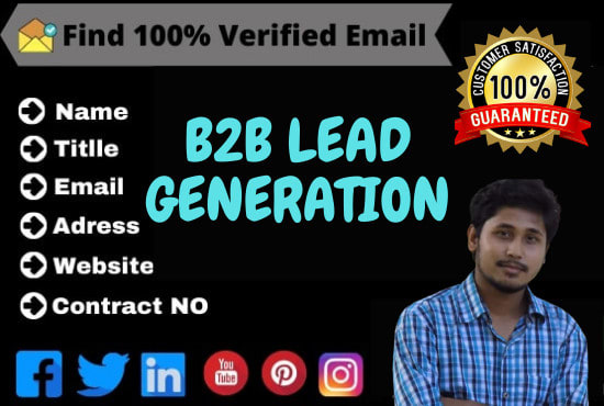 Do b2b lead generations, email find, and web research by Seorakib507 ... Do b2b lead generations, email find, and web research by Seorakib507 ...