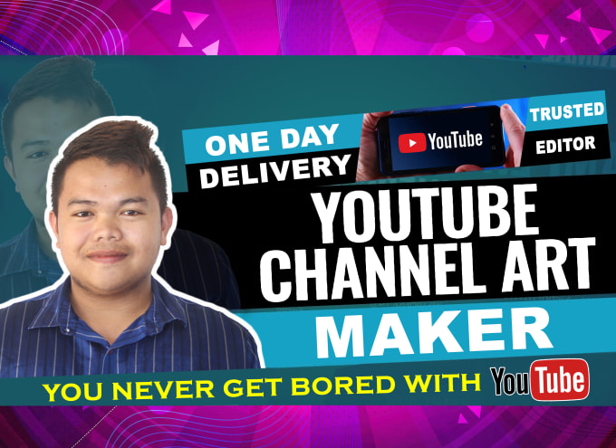 Design your youtube channel art with free profile logo by ...