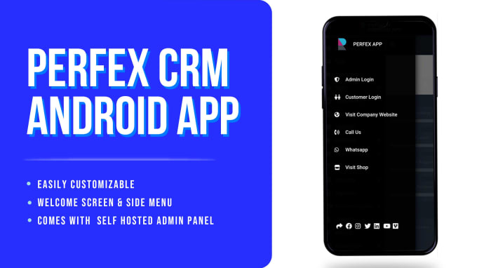 Setup perfex crm android app with admin panel by Wp_sofiul | Fiverr