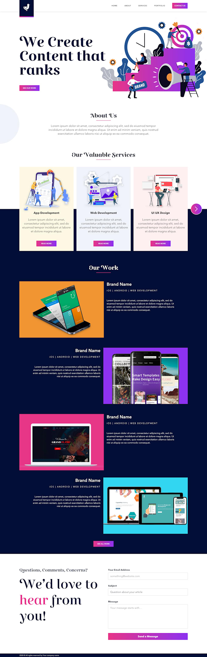 Create beautiful landing page design by Felipeborges218 | Fiverr