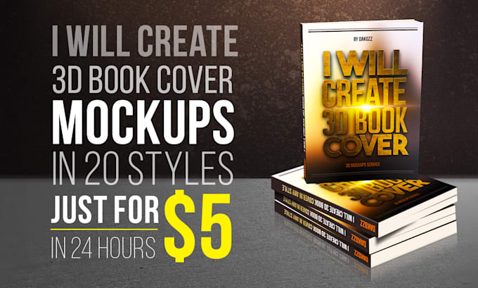 Make incredible 3d book cover mockups in 5 distinct styles by Dakozz ...