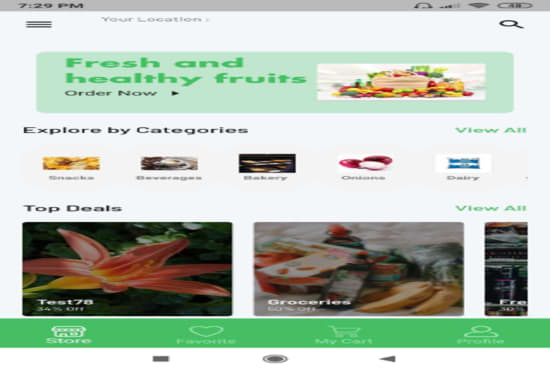 Grocery mobile app with admin panel by Arisikey | Fiverr