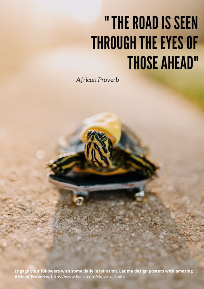 Design social media posters with african proverb quotes by ...