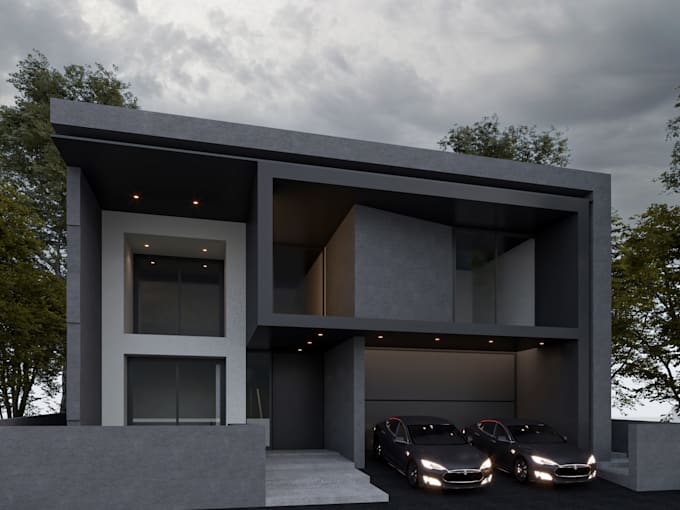 Do archicad 3d architecture project rhino 3ds max renderings by ...