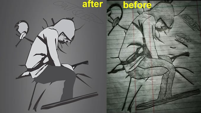 Redraw, vector trace logo or simple image or any design into vector by ...