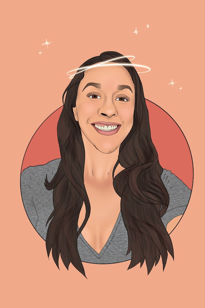 Draw a cartoon style portrait by Jdayton7 | Fiverr