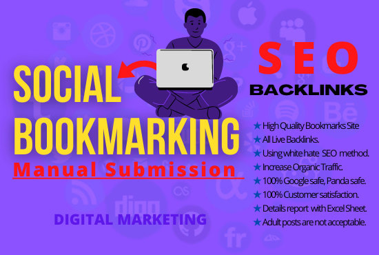 High quality social bookmark submission backlinks manually by Atiqrimel ...