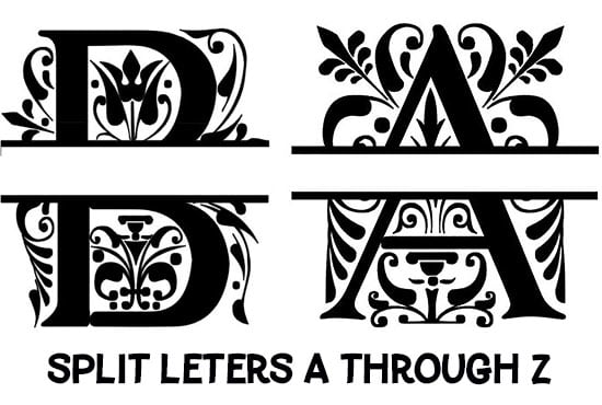 Create split letters of the alphabet by Jrhopper09 | Fiverr