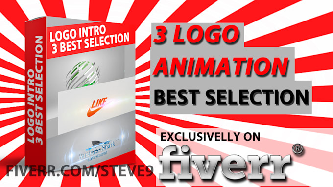 Create 3 best video intro logo animation in 24 hours by Steve9 | Fiverr