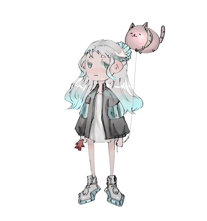 Draw anime in jibi style by Hyakkydobana | Fiverr