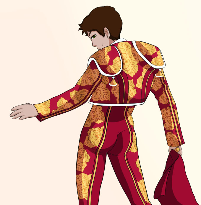 Create a looping character animation gif in a cartoon style by ...