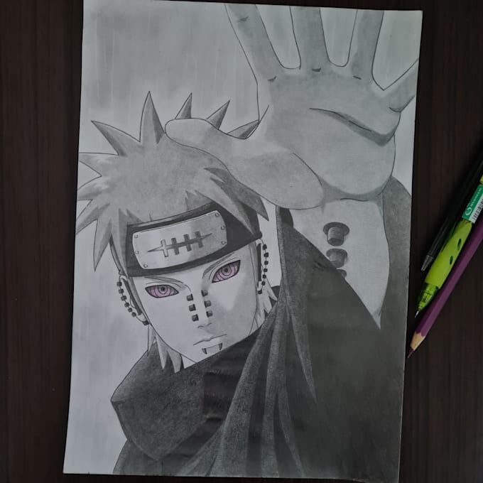 Hand draw anime characters by Marcus_angelo | Fiverr