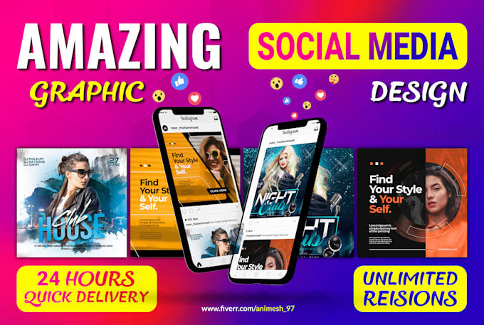 Design facebook cover social media posts graphic for instagram template ...