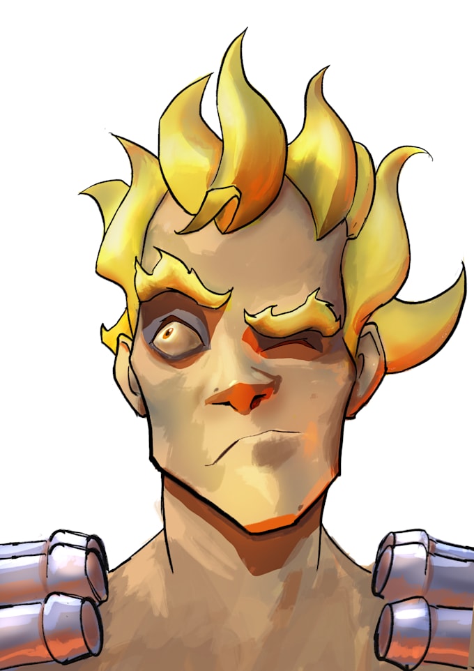 Create a stylized character portrait for you by Nokeraido | Fiverr