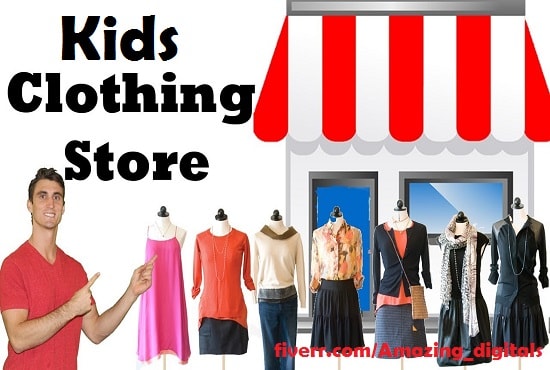 Build, design amazing kids, toys clothing shopify store website by ...