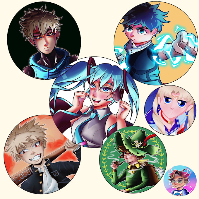 Draw a fanart, icon or oc by Majorpolaris | Fiverr