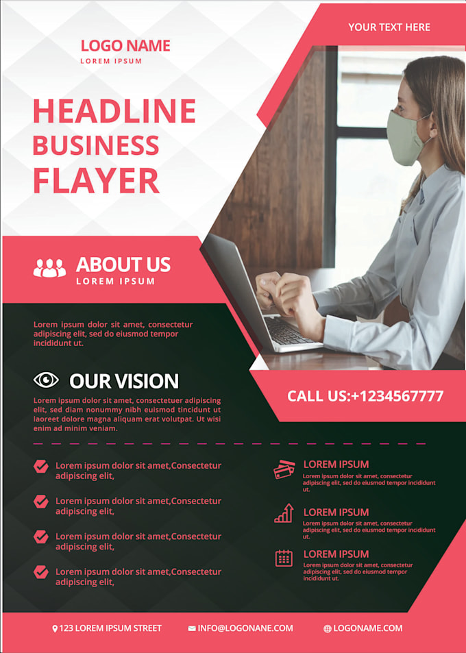 Design a quality full flyer leaflet and brochure in 10 hrs by ...