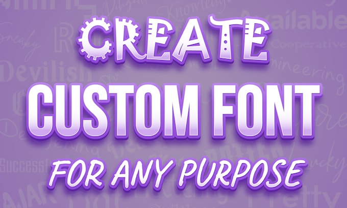 Create custom font to use it for your purpose by Kingkrd | Fiverr