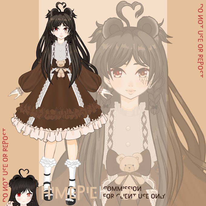 Make your virtual avatar in live2d by Himepie | Fiverr