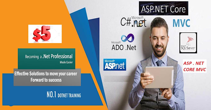 Teach And Build C Sharp Asp Dot Net Core Web Application In Visual