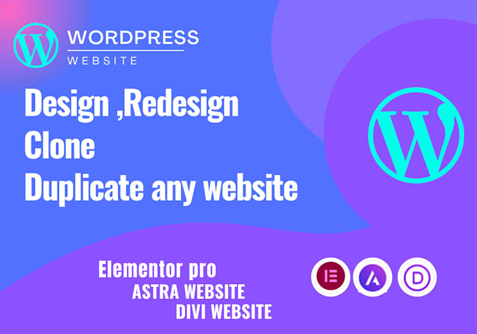 Recreate redesign copy website using wordpress elementor by Mehediwebex | Fiverr