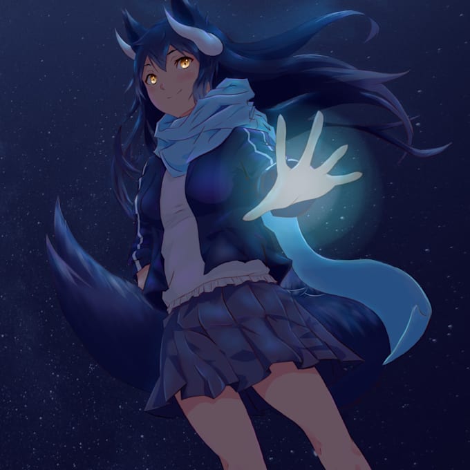 Draw a pretty monstergirl by Yuyidraws | Fiverr