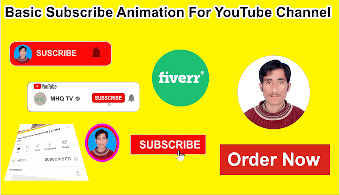 Create basic youtube subscribe animation by Qaisar2020 | Fiverr