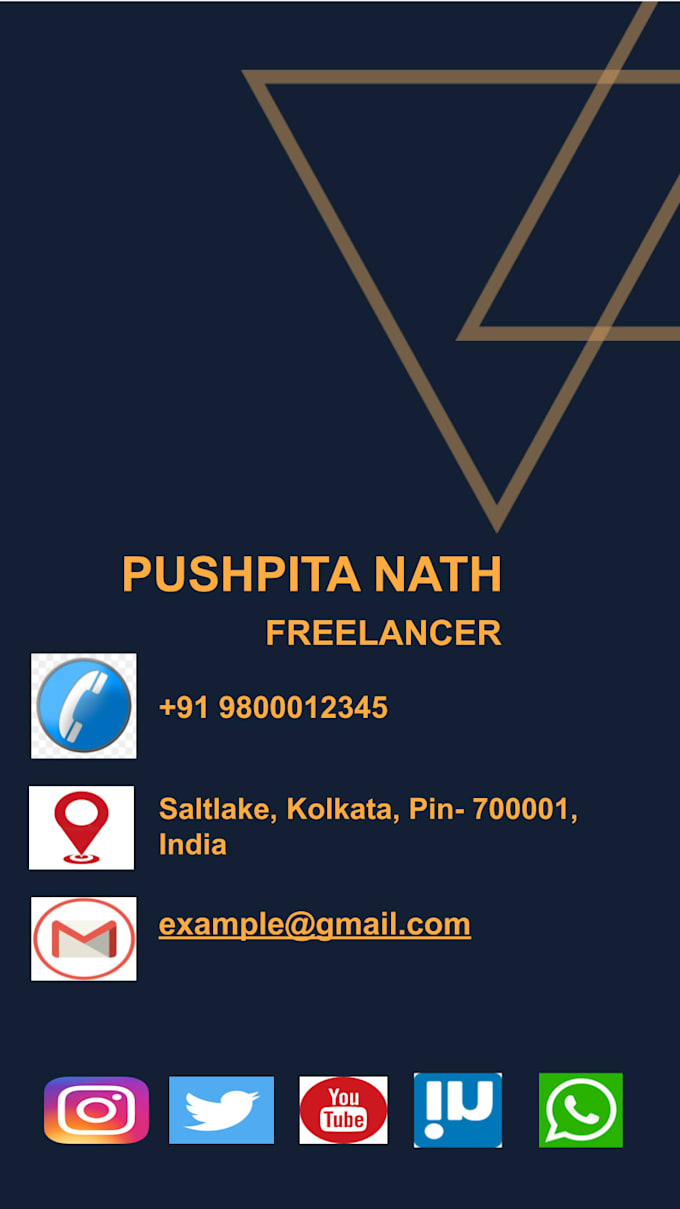 Make a clickable digital business card by Pushpitanath | Fiverr