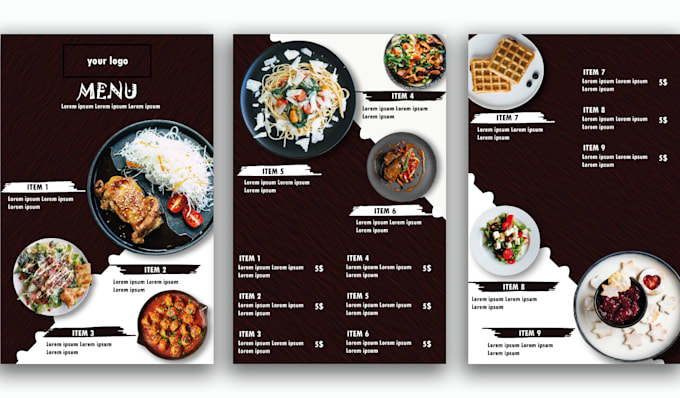 Create a professional restaurant menu design by Niha04 | Fiverr