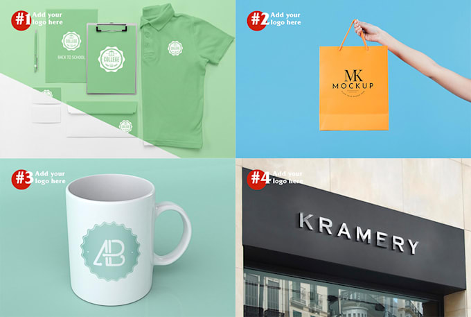 Make realistic renders with your logo by Shinyoficial | Fiverr