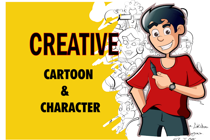 Design creative cartoon characters by Biltoon | Fiverr