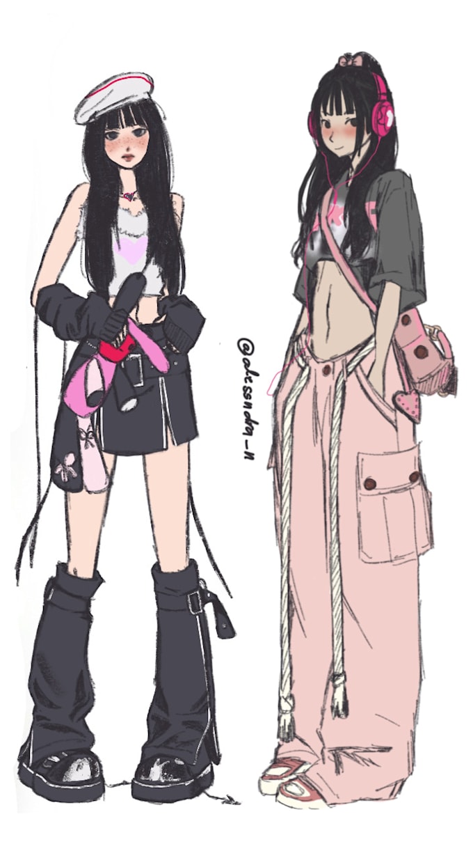 Draw anime ocs and stuff by Alessandranapig | Fiverr