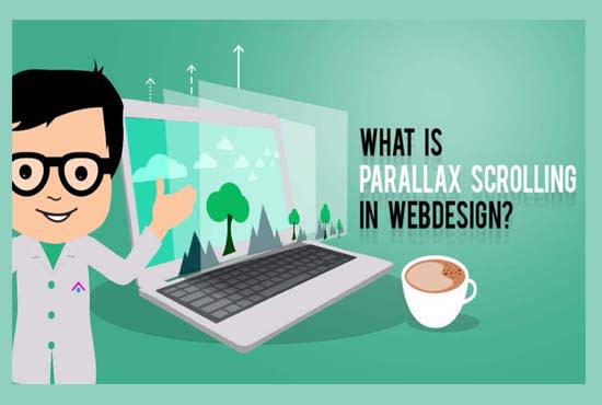 Design a smooth scrolling parallax landing page full website by ...