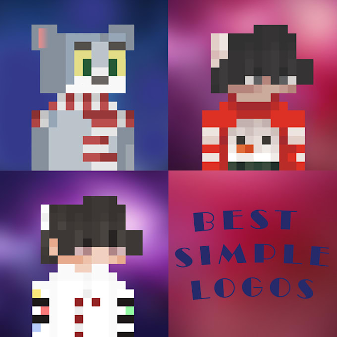 Design a logo with your minecraft skin by Lore_gfx | Fiverr