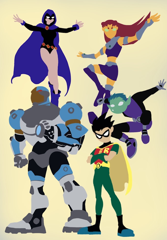 Draw simplified digital characters by Drewukens | Fiverr