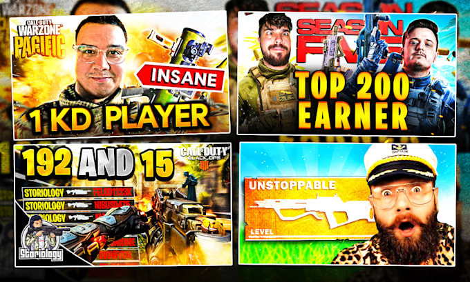 Design eye catching call of duty warzone thumbnail by Sachinegi72 | Fiverr